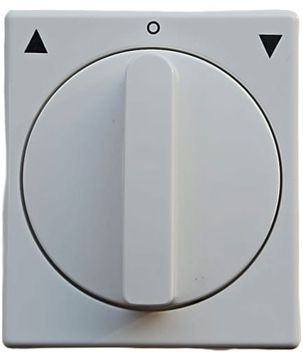 Somfy opbouw draaischakelaar helder wit - RolluikdirectNL